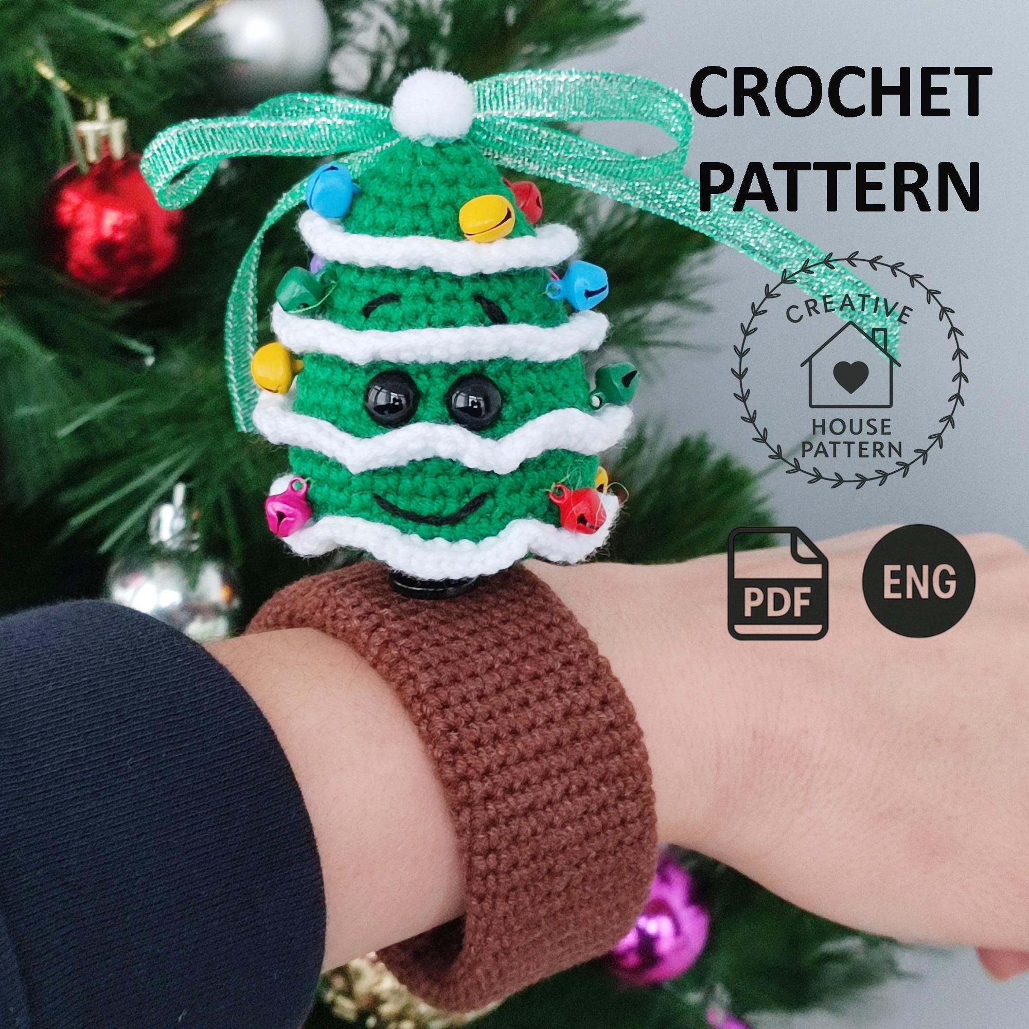 Christmas Tree Slap Bracelet Crochet Pattern (PDF English) - Etsy