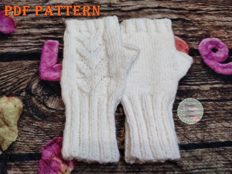 Kids Fingerless Glove Knitting Pattern Pdf Kids Mittens - Etsy
