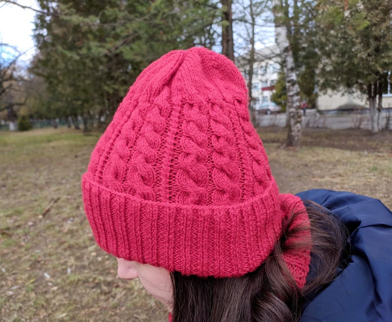 Knit Hat and Cowl Pattern in English SET: Women's Winter Accessories ...