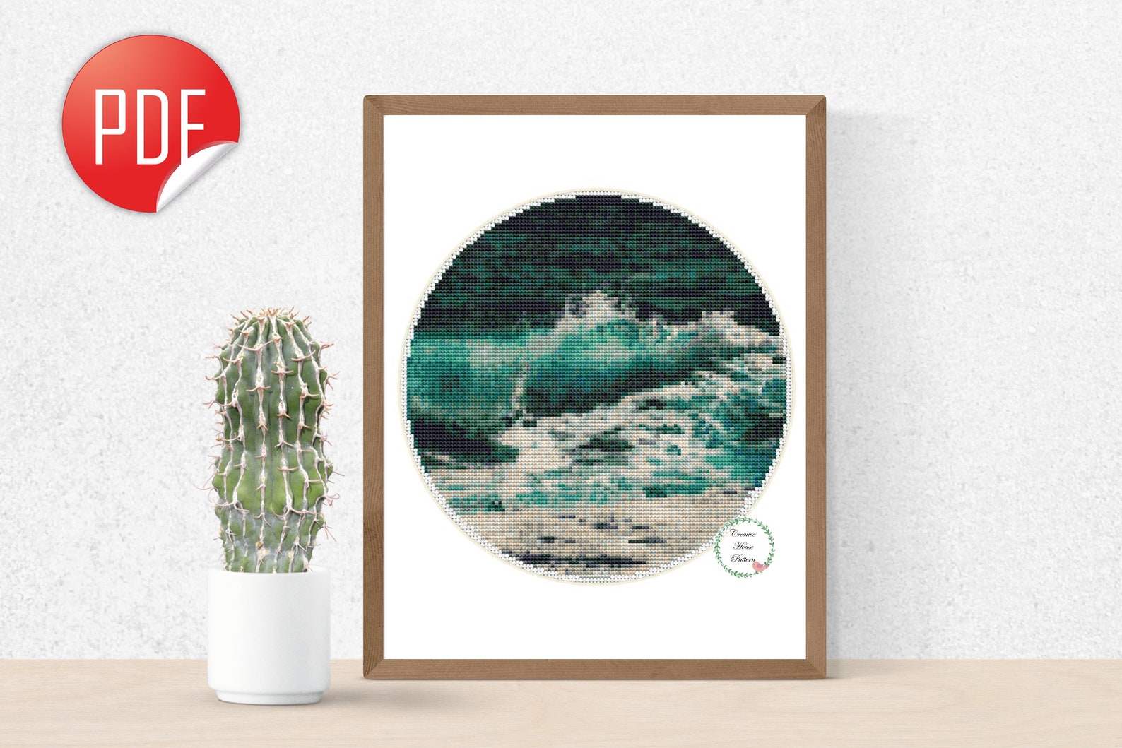 Sea Cross Stitch Pattern Landscape Cross Stitch Nature - Etsy