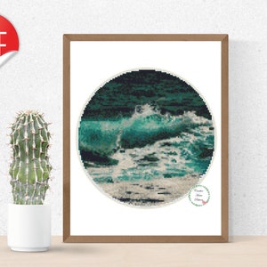 Sea Cross Stitch Pattern, Landscape Cross Stitch, Nature Counted Cross ...