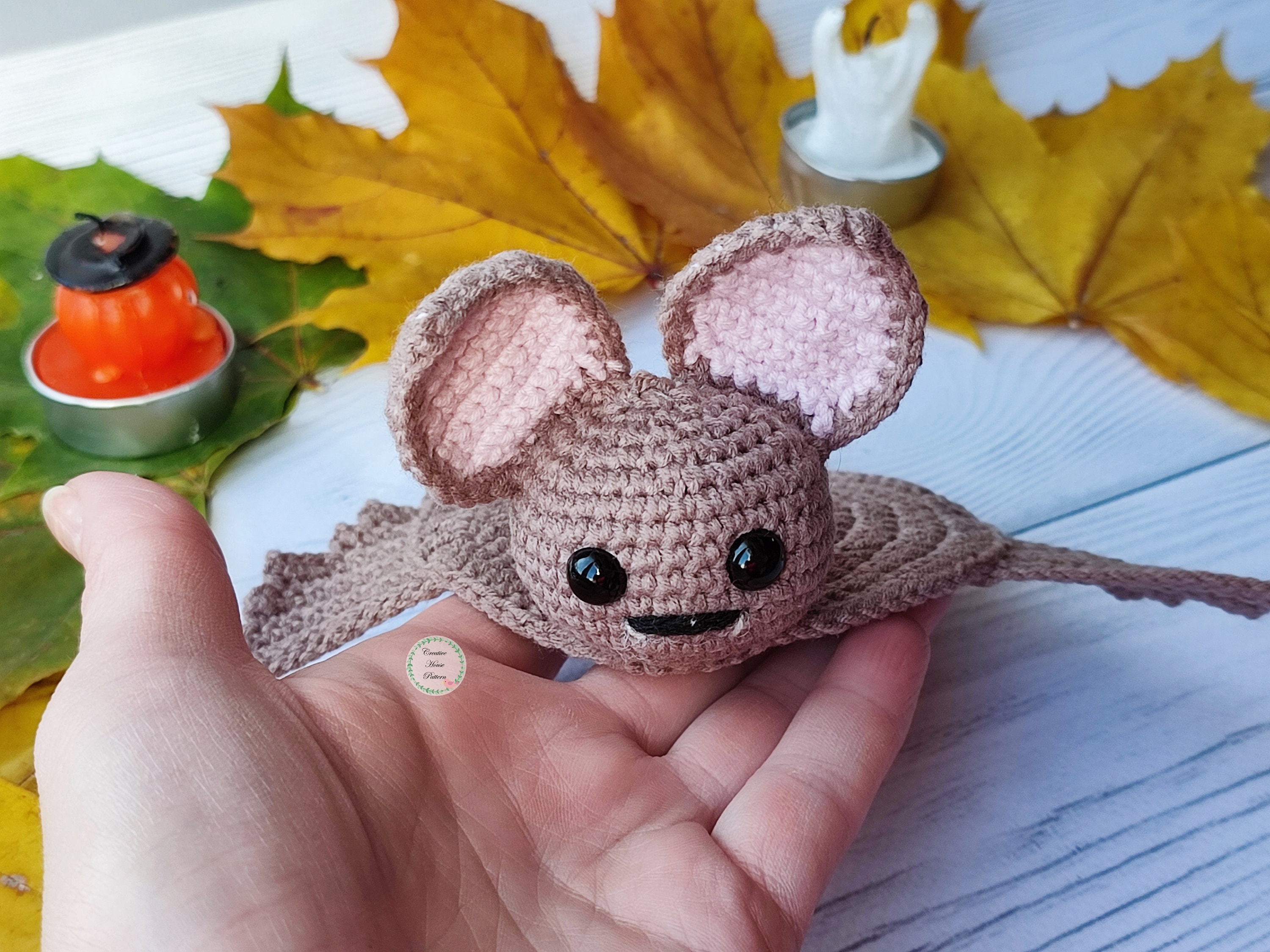 Coaster Bat Crochet Pattern PDF English, Bat Crochet, Halloween ...