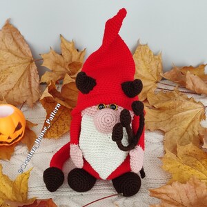 Crochet Pattern: Halloween Gnomes, Amigurumi Gnome Pattern English ...