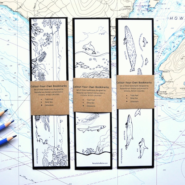 Coloring Bookmark - Etsy Canada