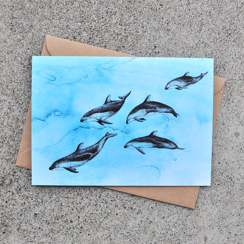 Dolphin Greeting Cards - Etsy