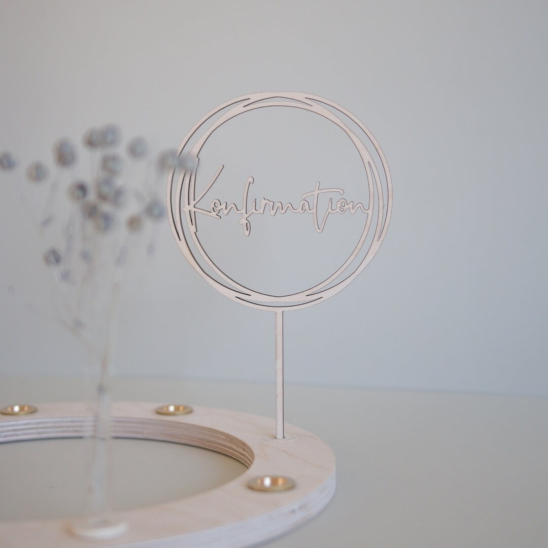 Caketopper for Communion or Confirmation 12 Cm Round | Plug Holy ...