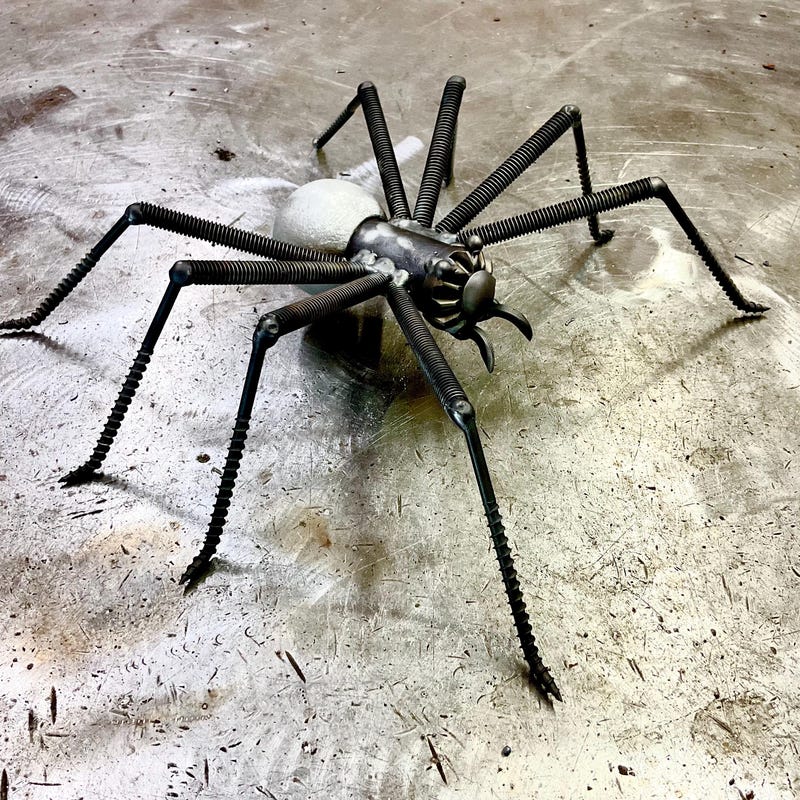 Spider Metal Sculpture - Etsy