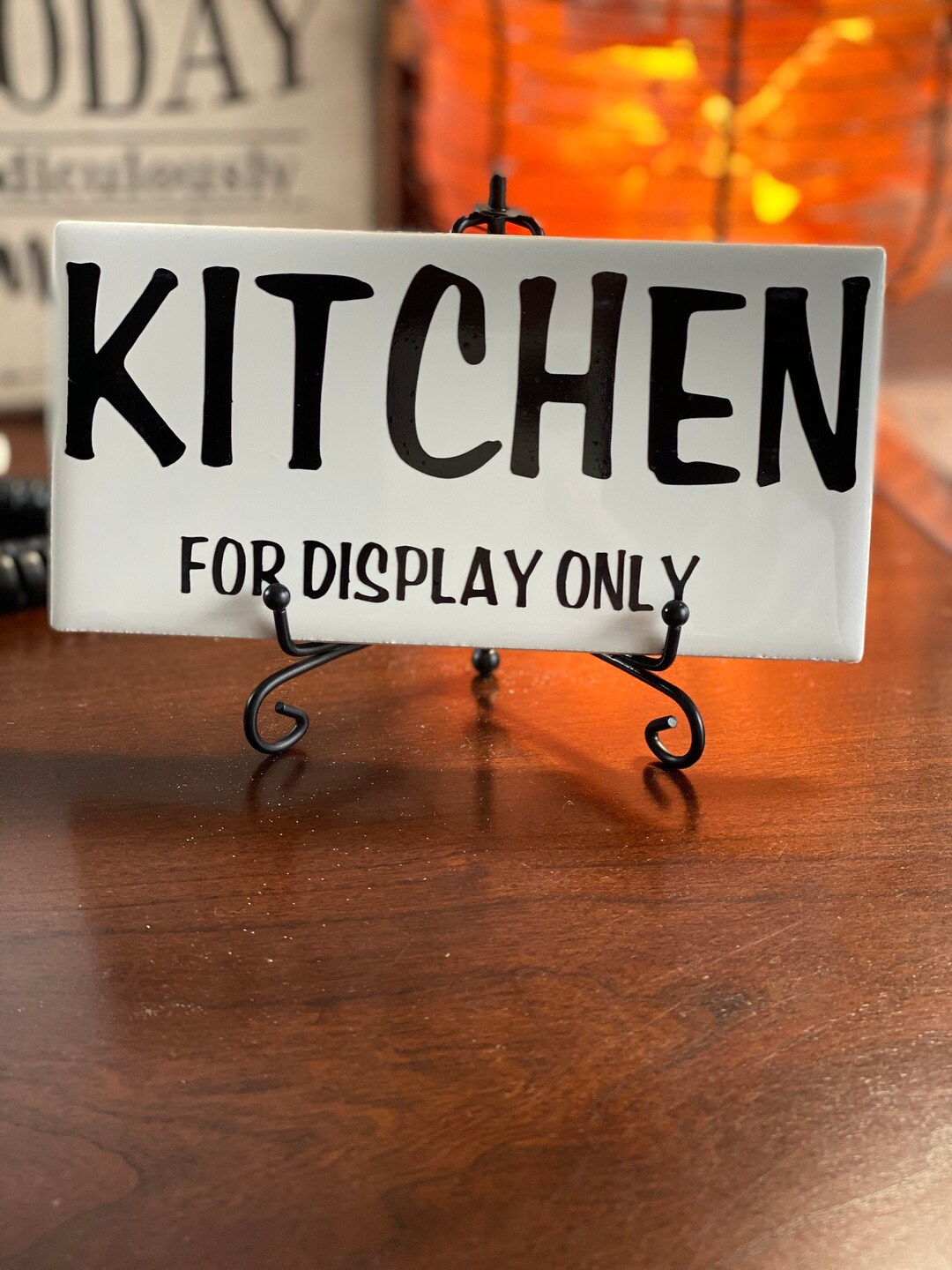 Ceramic Tile Sign - Kitchen - for Display Only - Etsy