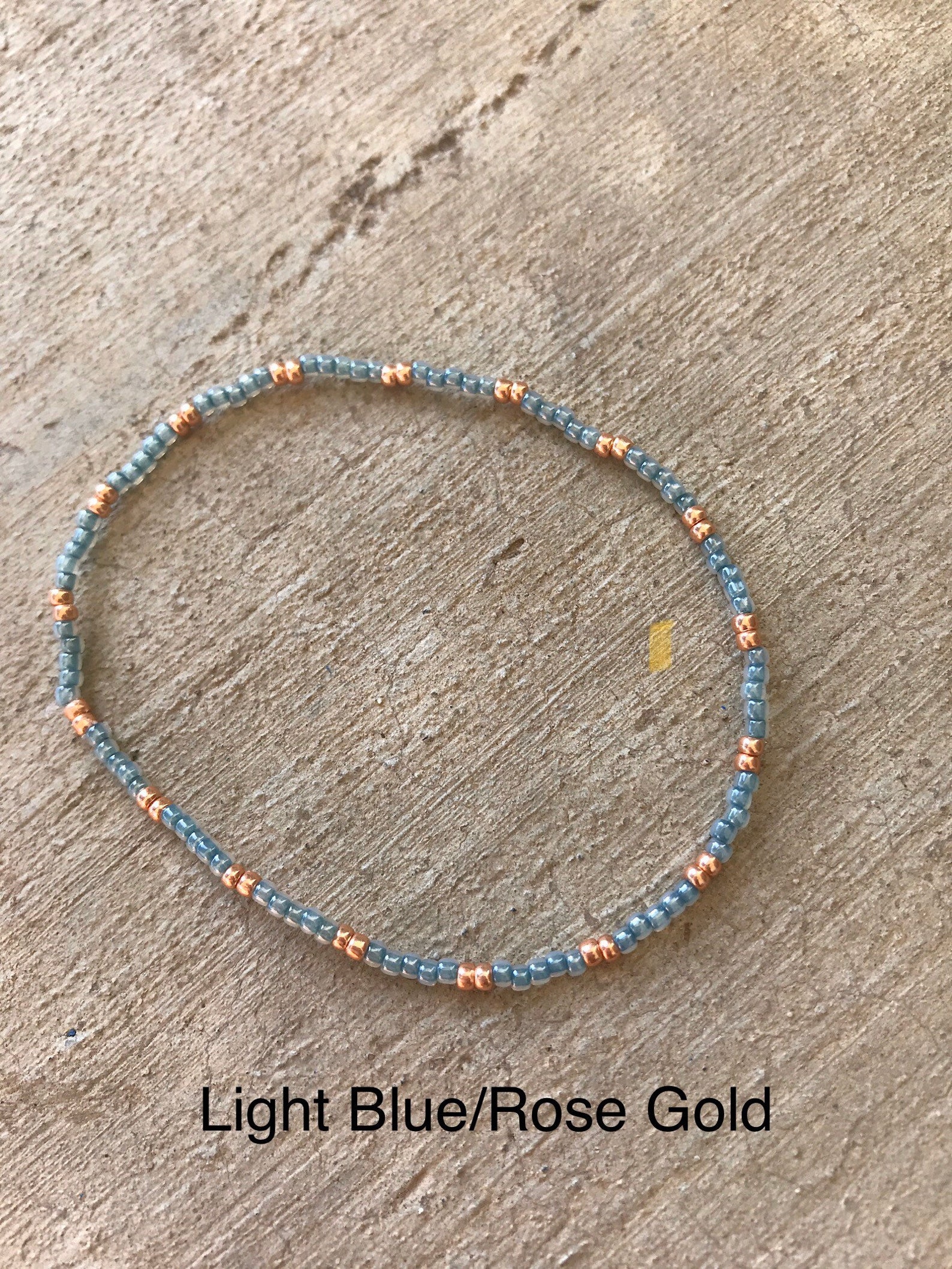 Accented Seed Bead Stretch Bracelet - Etsy