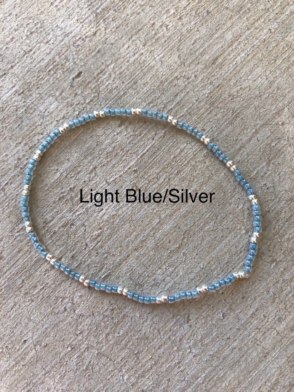 Accented Seed Bead Stretch Bracelet - Etsy