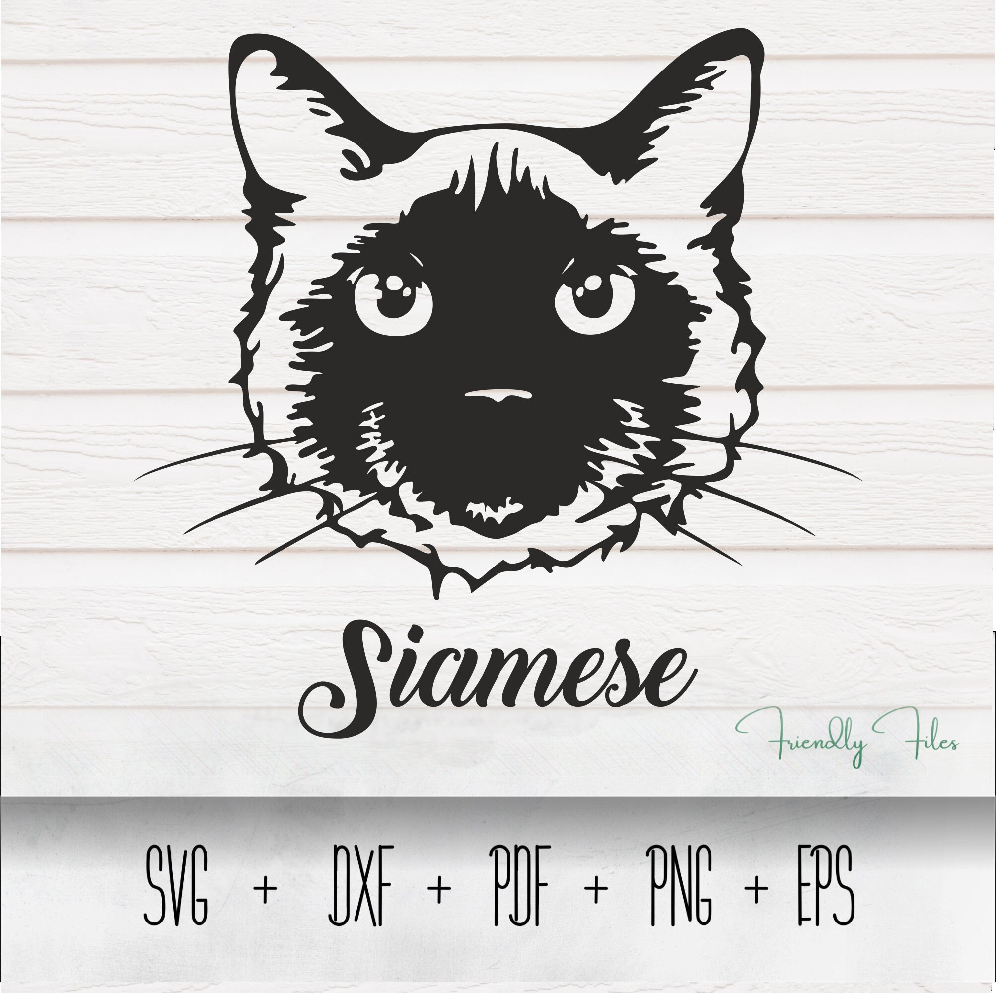 SIAMESE CAT SVG, Cat Vector, Cat Clip Art, Cat Breed, Cut File, Eps ...