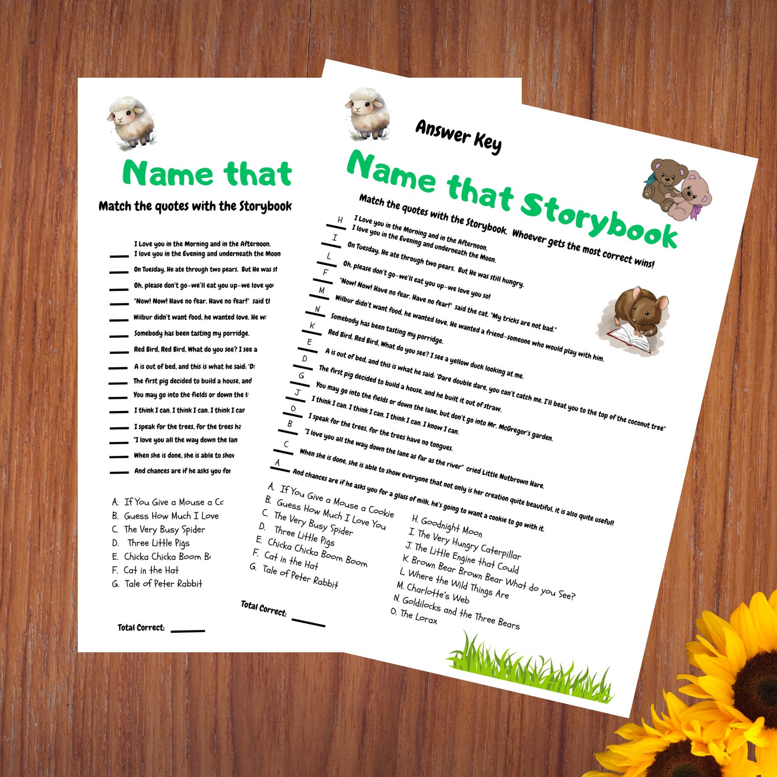 Name That Storybook: Baby Shower Game | Baby Shower Instant Game ...