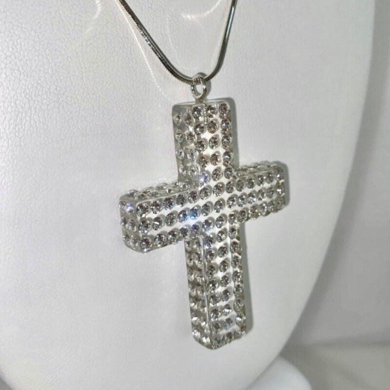 Large Cross Necklace - Etsy