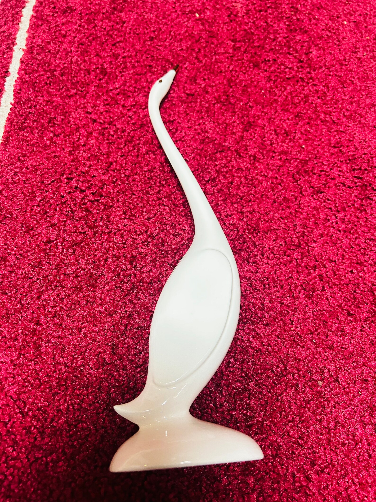 Vintage Long Neck Crane Ceramic Figurine 1960s MCM - Etsy
