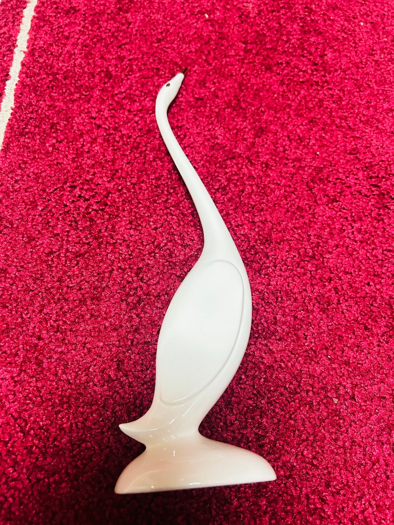 Vintage Long Neck Crane Ceramic Figurine 1960s MCM - Etsy