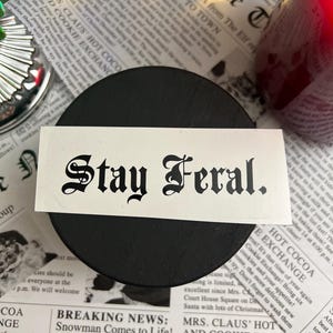 Stay Feral Car Decal | Car Window Decal Sticker | Laptop Decal | Trendy ...
