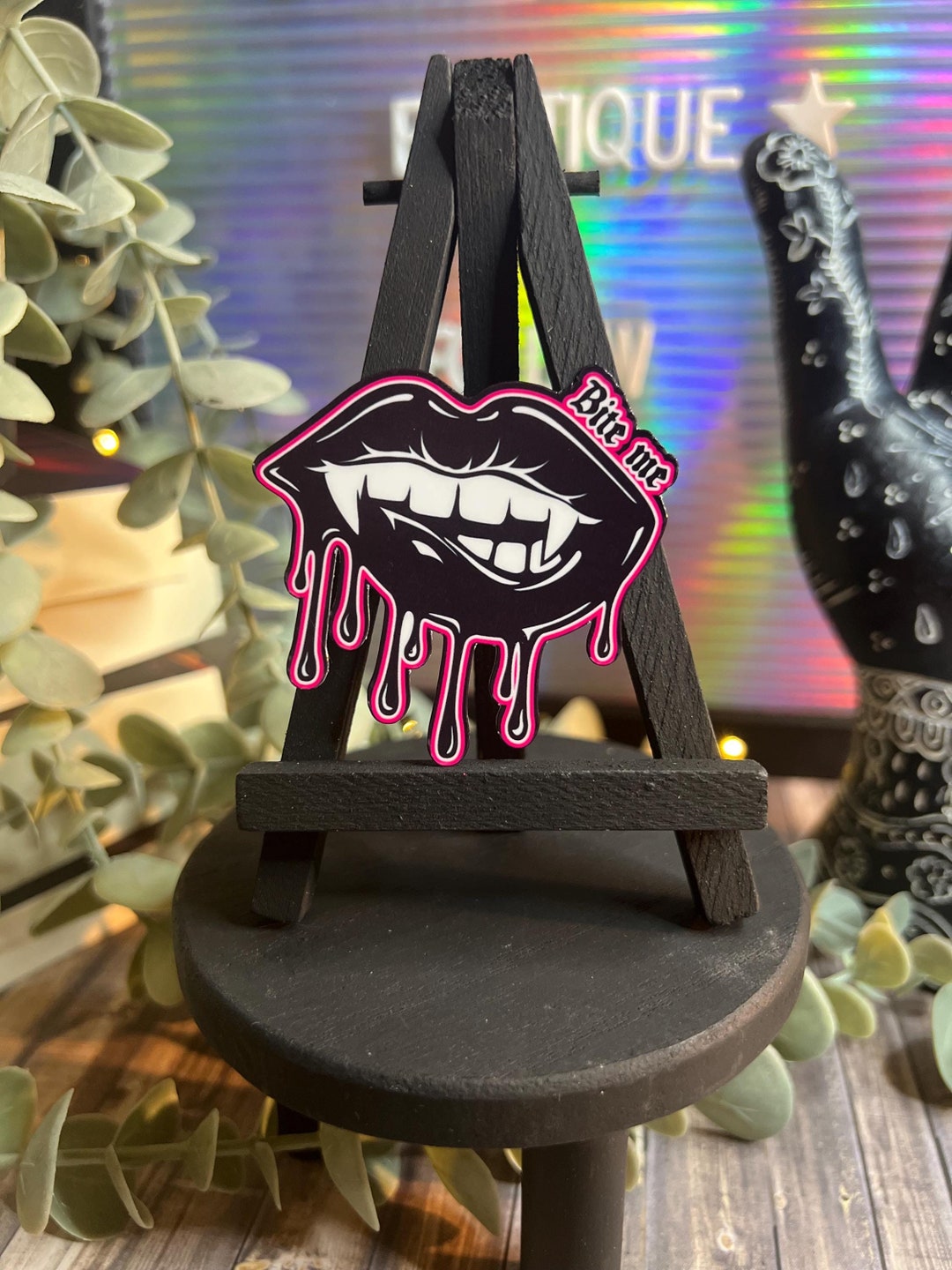 Bite Me Sticker L Book Sticker | Bookish Book Sticker | Decal for ...