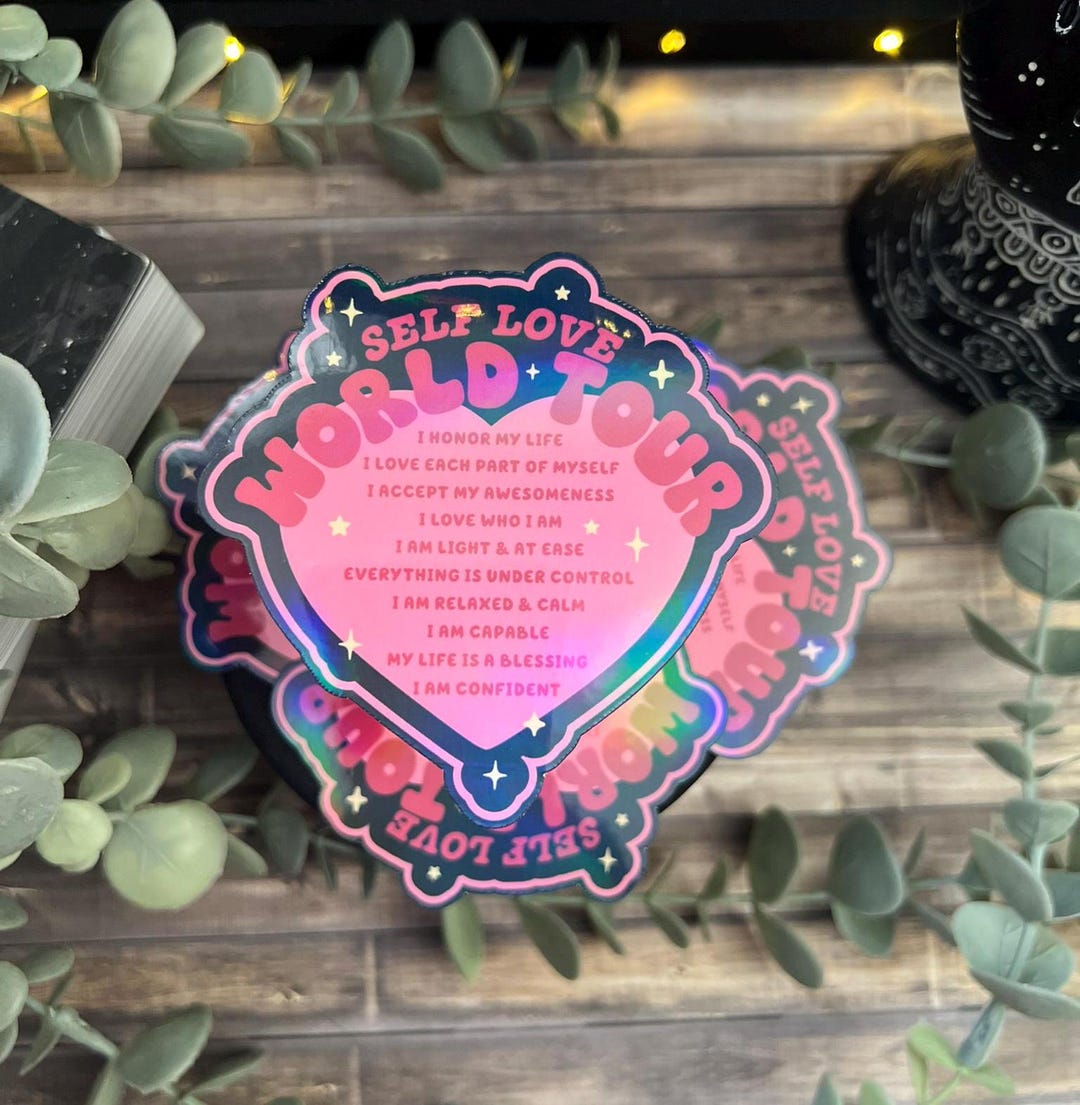 Self Love World Tour Sticker L Book Sticker Bookish Book Sticker Decal ...