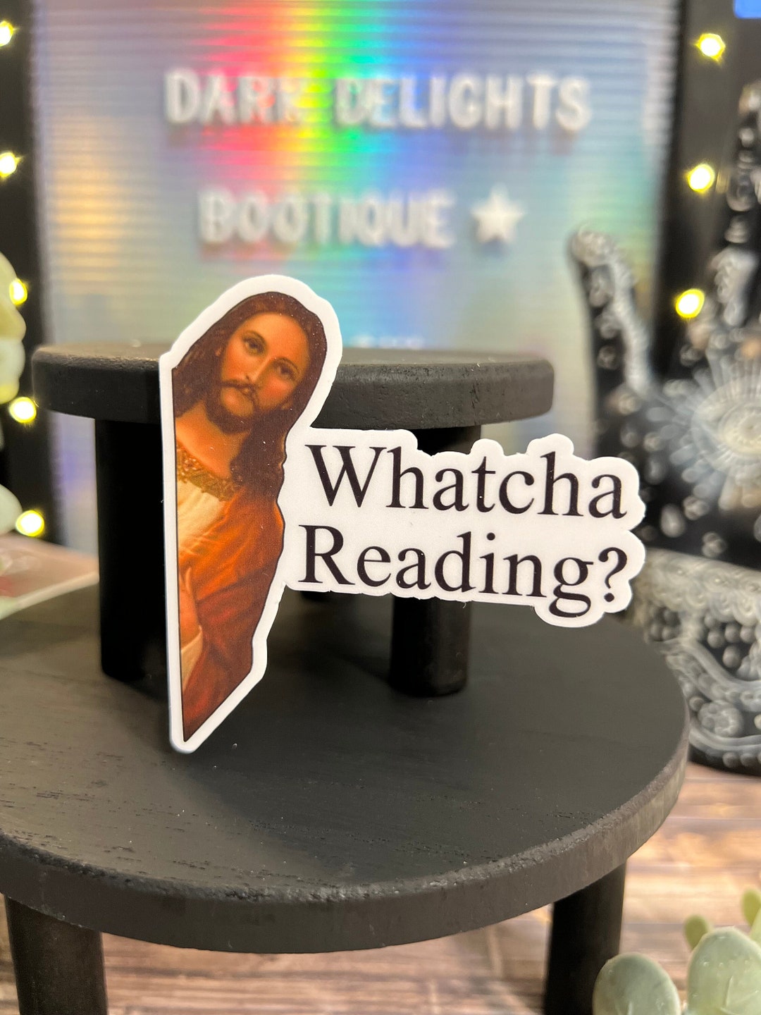 Whatcha Reading Judgy Sticker L Book Sticker | Bookish Book Sticker ...