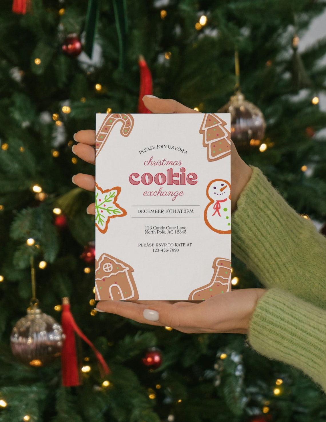 Christmas Cookie Exchange Invitation, Christmas Party Invitation ...