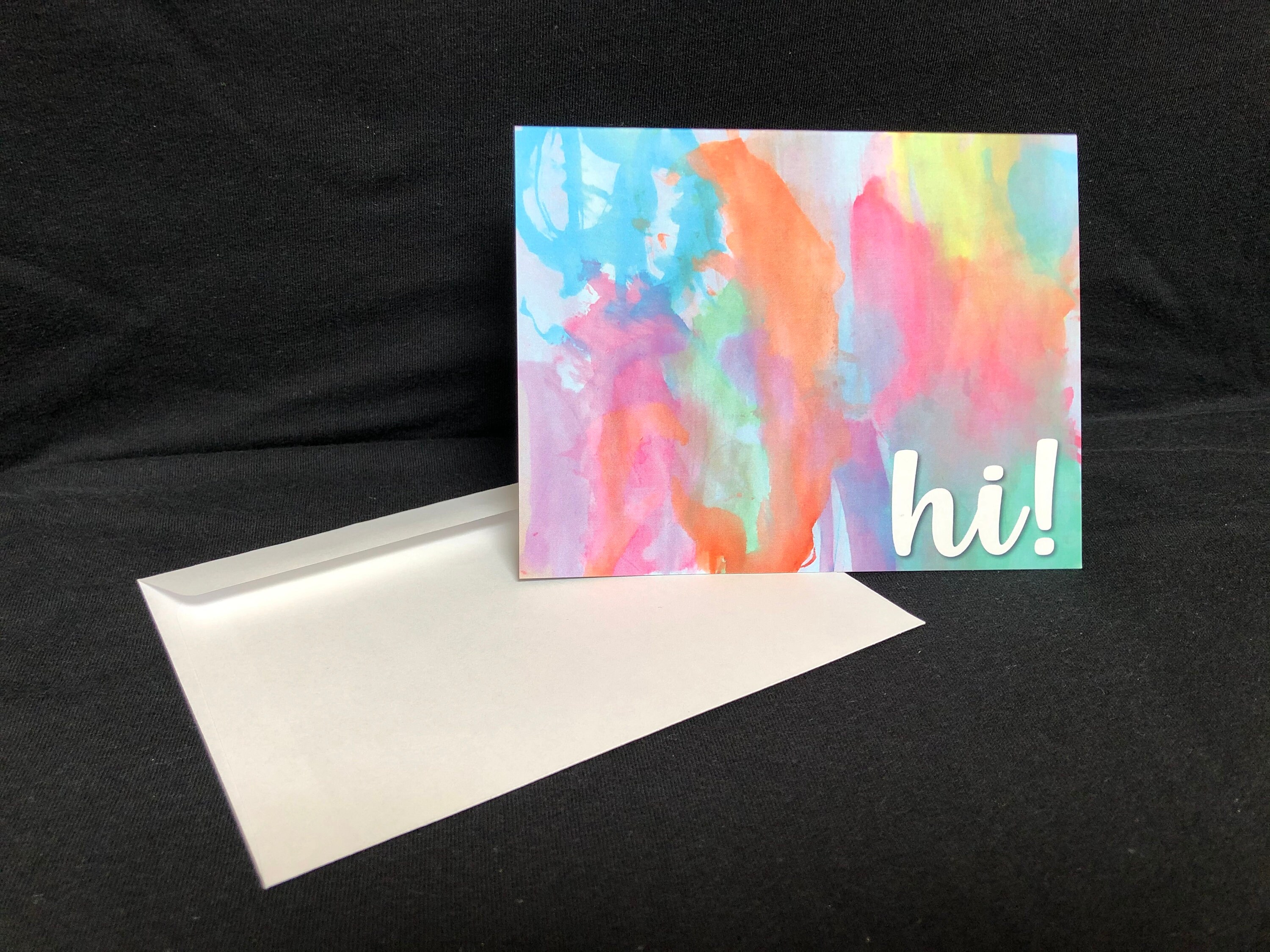 10 "hi" Cards With Envelopes - Etsy