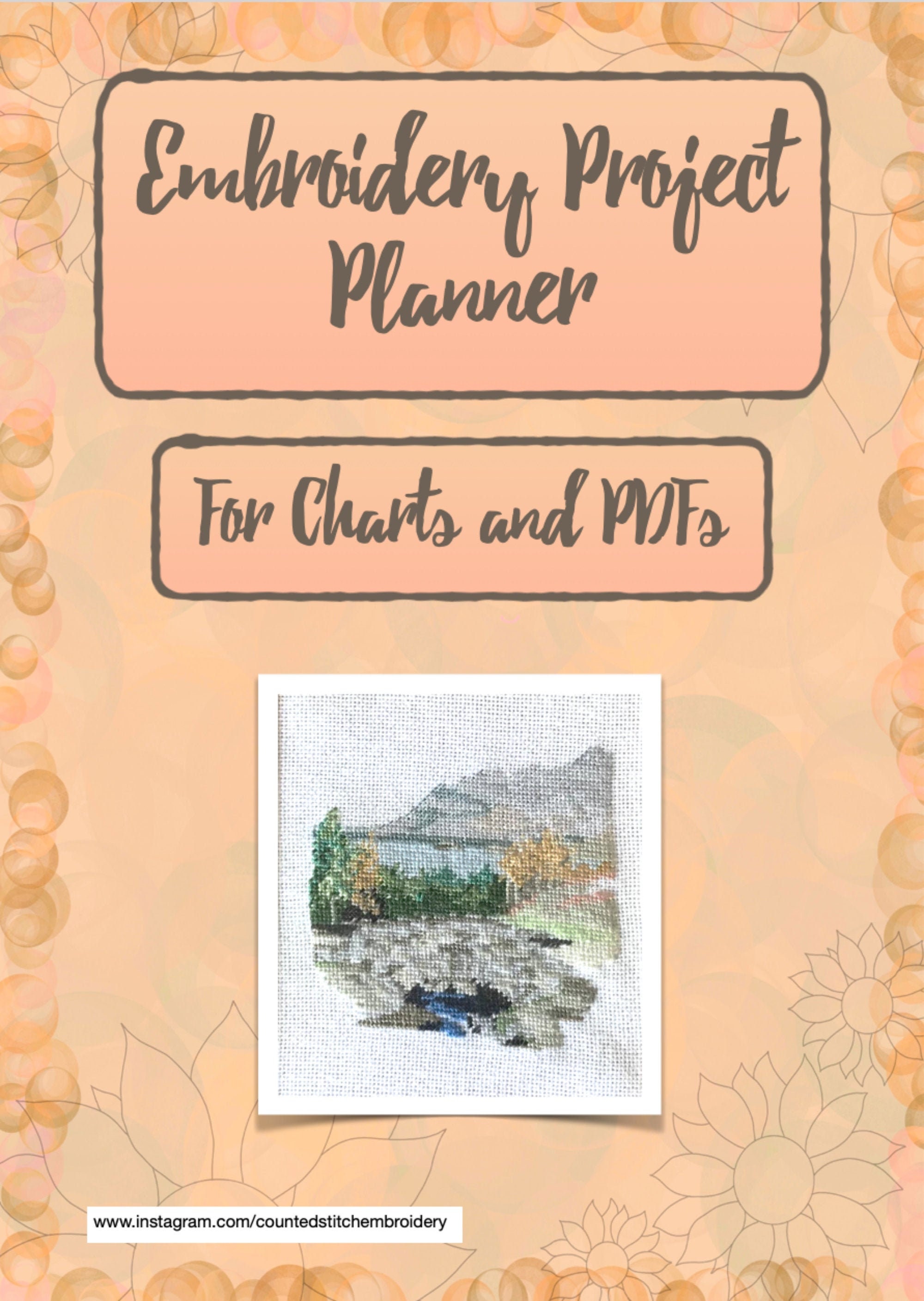 Printable Project Planner for Cross Stitch and Surface Embroidery ...