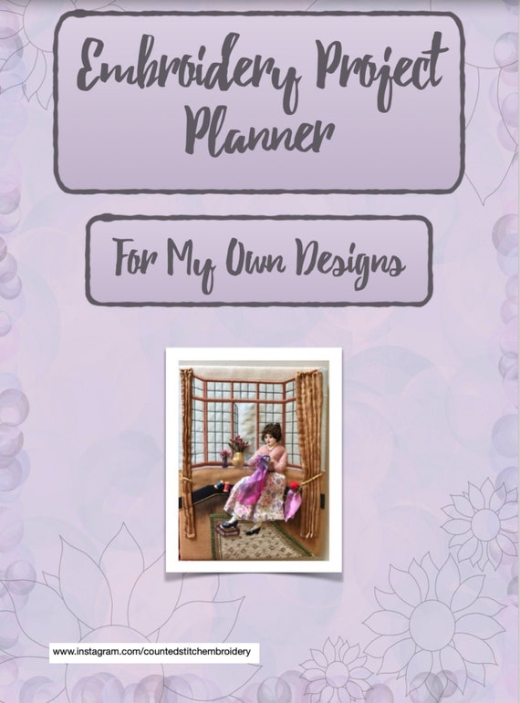 Printable PDF Project Planner For Creating My Embroidery | Etsy