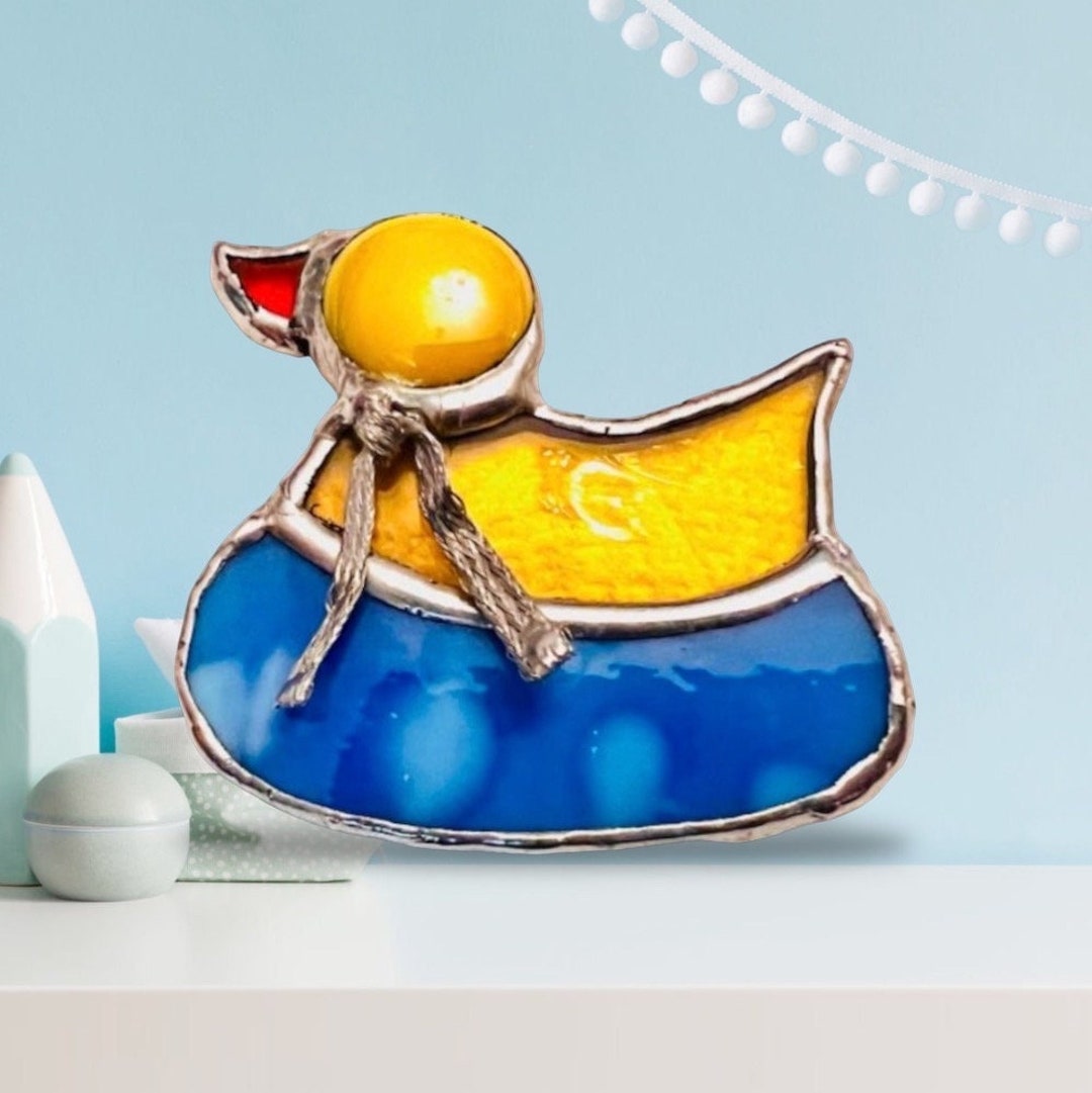 Rubber Duckie Fridge Magnet Stained Glass - Etsy