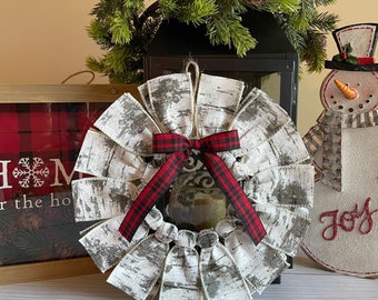 Birch Wreath - Etsy