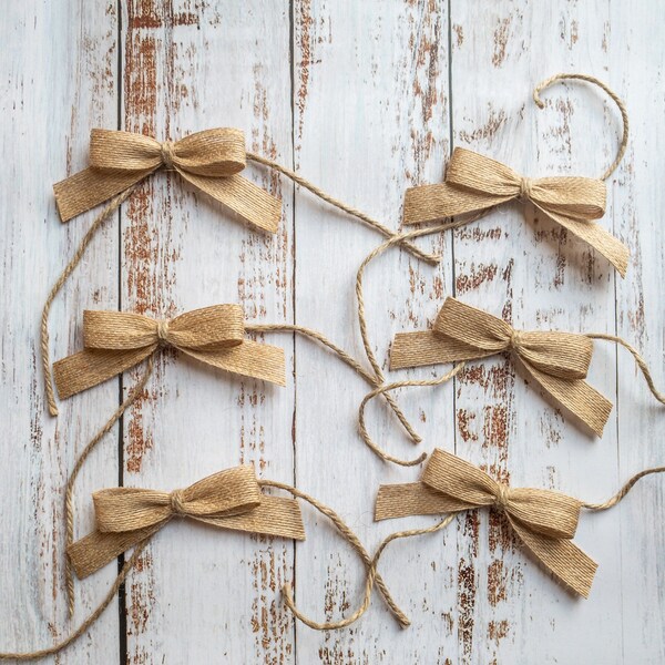 Burlap Bows - Etsy