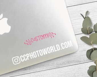 Custom Instagram Handle Decal - Etsy