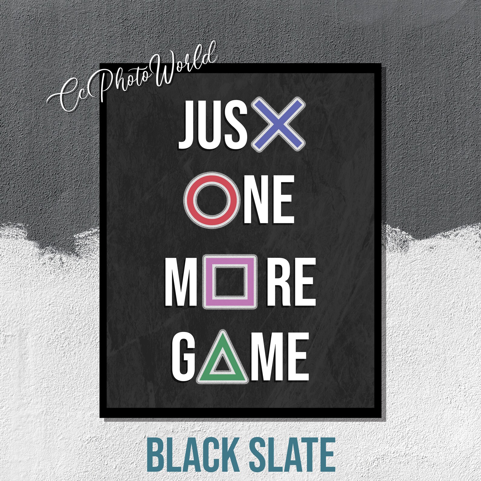 Video Game Quote Art Just One More Game Video Game Wall - Etsy Israel