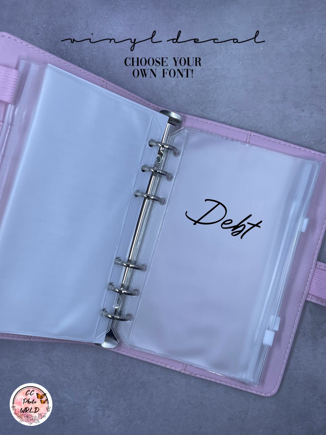 Debt Vinyl Decal Debt Label Budget Binder Decals Budgeting Decals ...