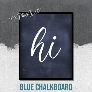 Hi Art Print Hi Wall Art Living Room Decor English Slang Word Art ...