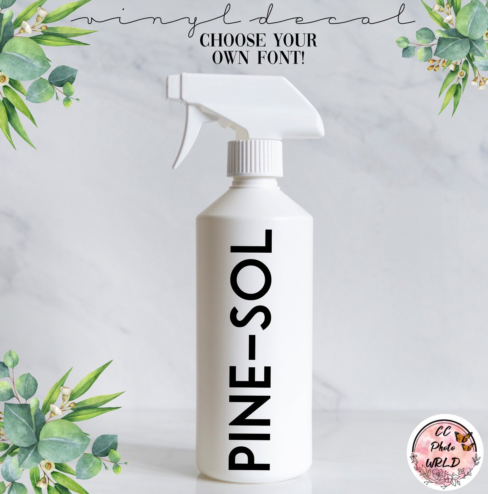 Pine-sol Vinyl Decal Cleaning Bottle Decals Cleaning - Etsy
