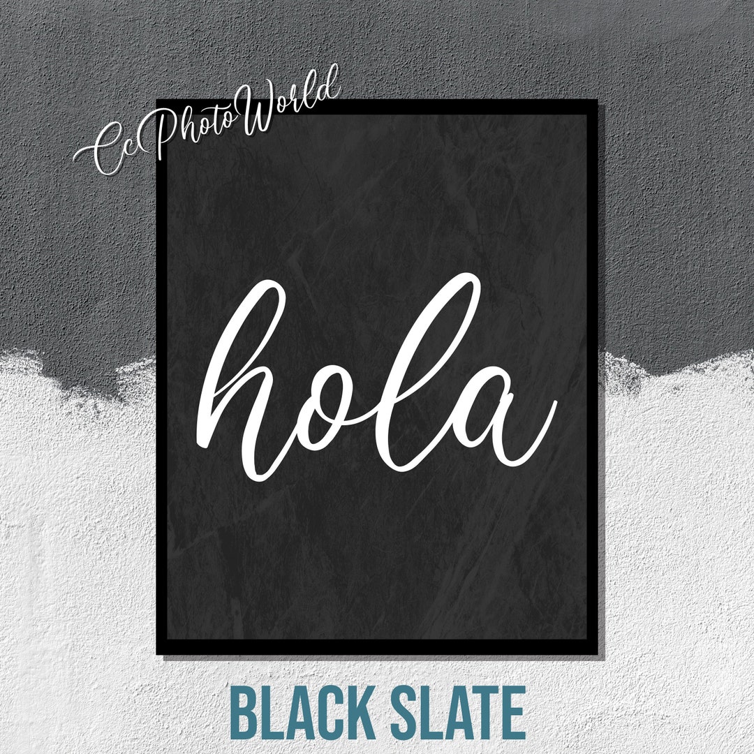 Hola Art Print Hola Wall Art Living Room Decor Spanish - Etsy