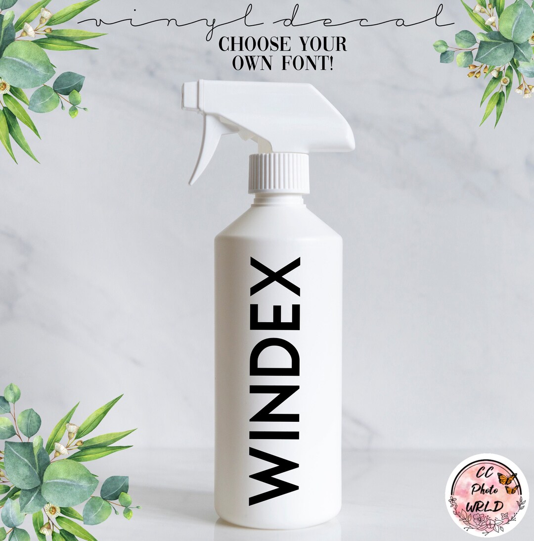 Windex Vinyl Decal Cleaning Bottle Decals Cleaning Sticker Spray Bottle ...