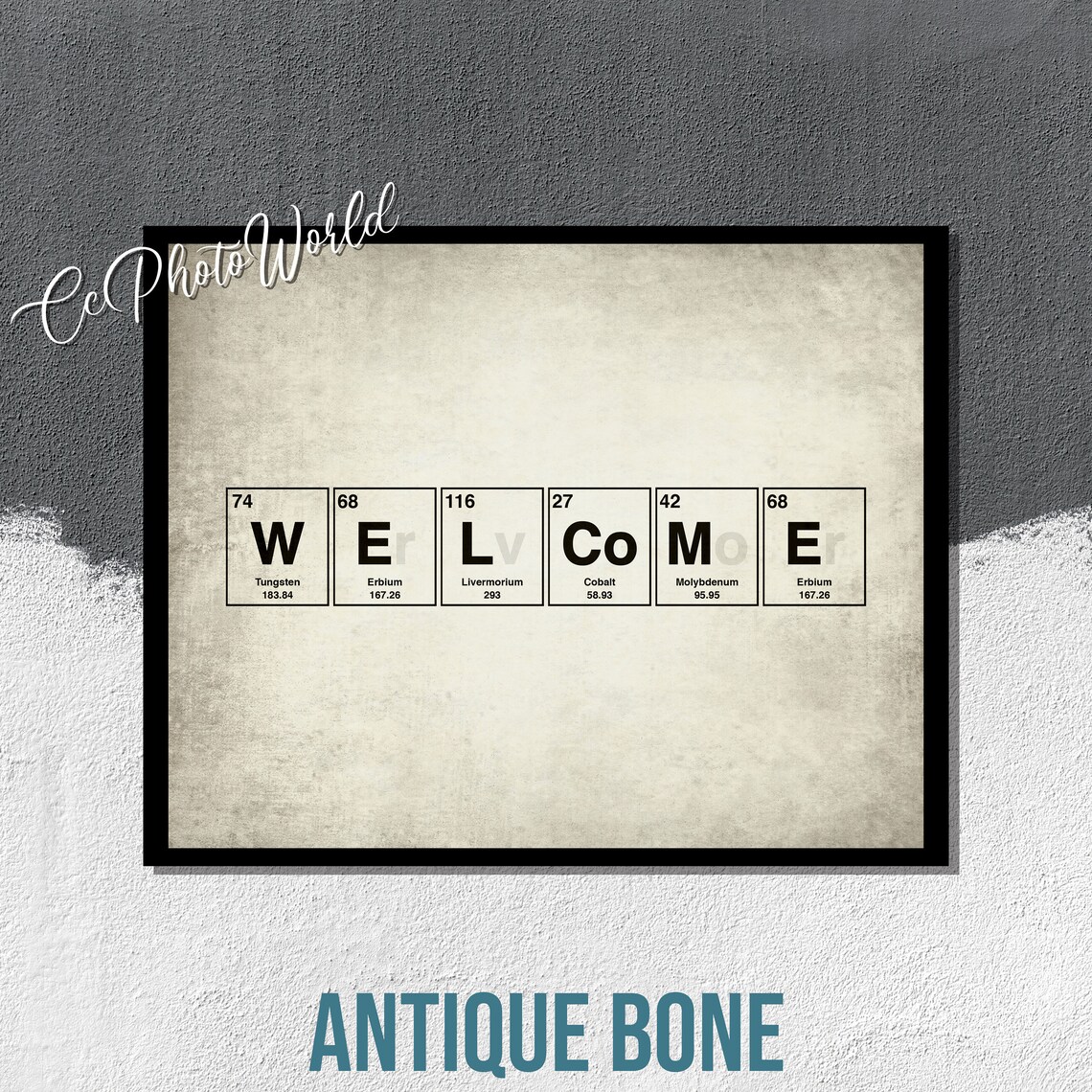 Welcome Periodic Element Word Art Periodic Table Of Elements - Etsy 日本