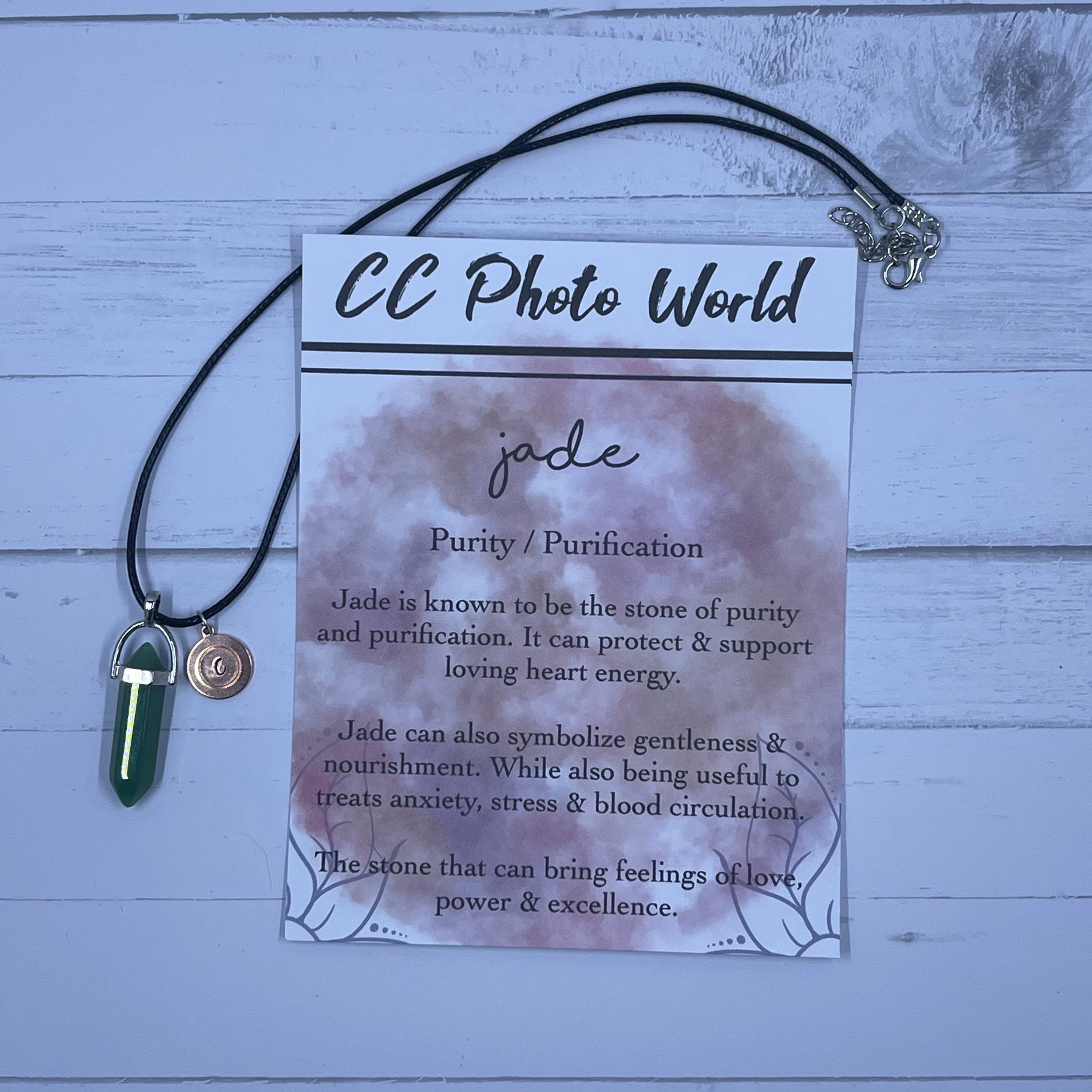 Jade Crystal Necklace Jade Crystal Keychain Custom Crystal | Etsy