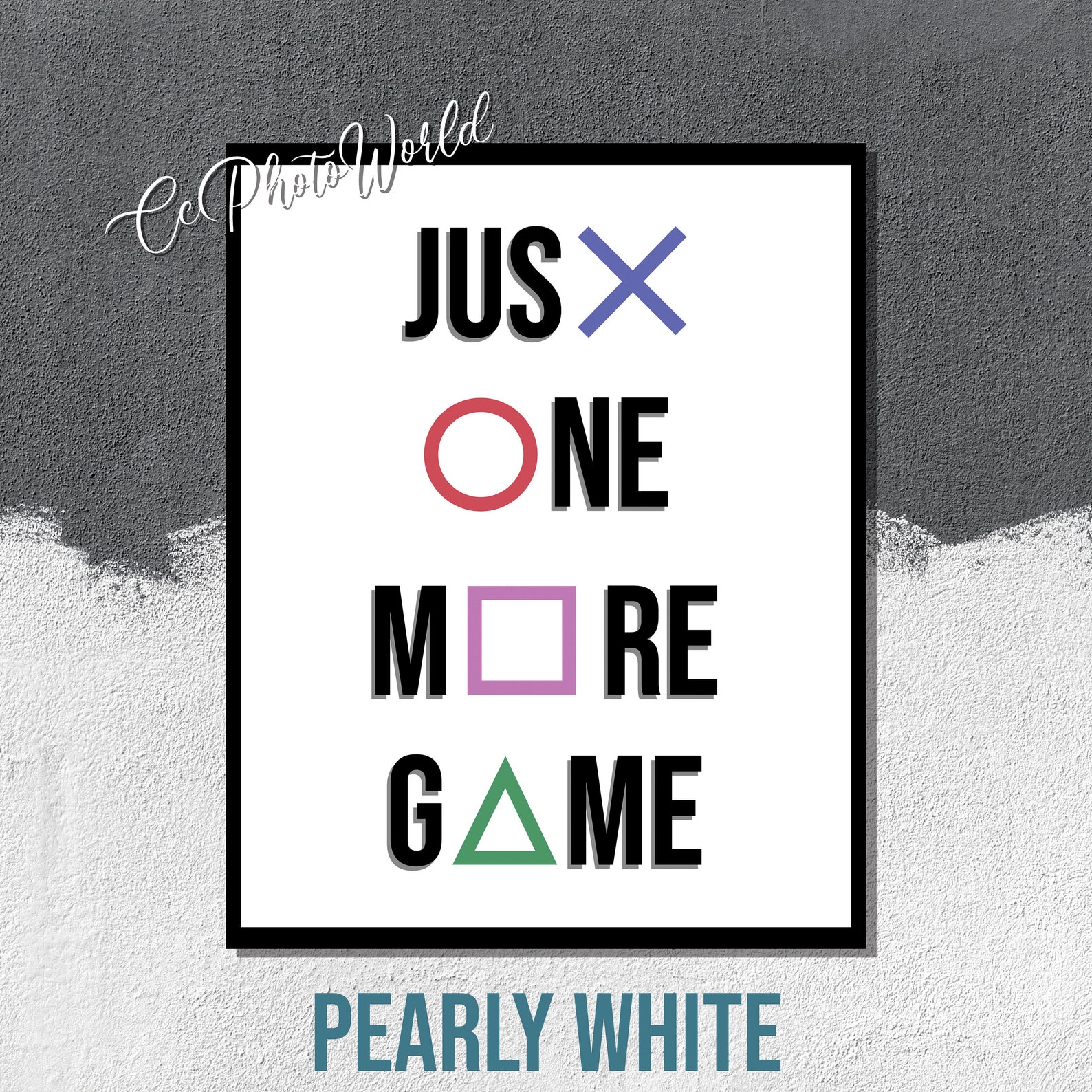 Video Game Quote Art Just One More Game Video Game Wall - Etsy Israel