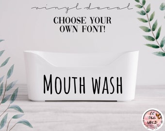 Mouth Wash Decal - Etsy