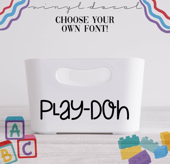 Play-doh Vinyl Decal Play-doh Label Playroom Decals - Etsy