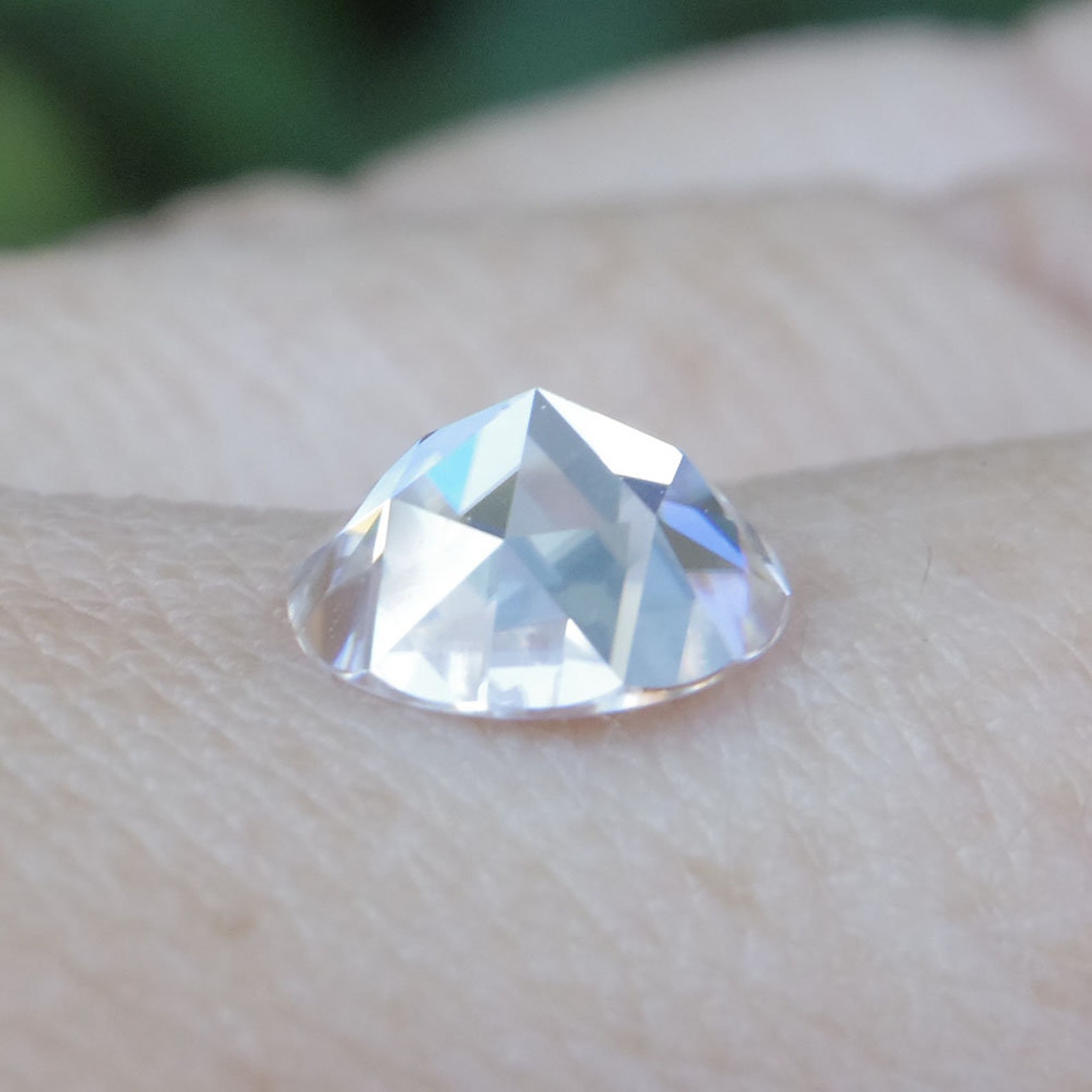 Rose Cut Antique Round Dutch Rose Cut Moissanite Loose Stone VVS - Etsy