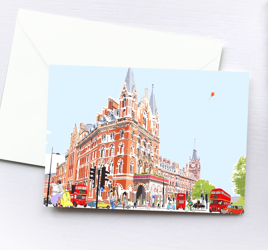 St Pancras Greeting Card Box Set | Handmade Blank Cards | Hand Drawn ...