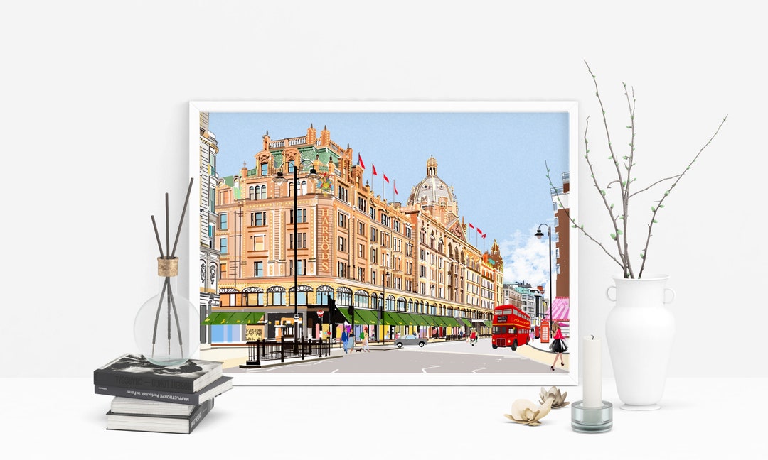 Harrods Art Print | Personalized Gift | Wall Art | Gift for Him and Her ...
