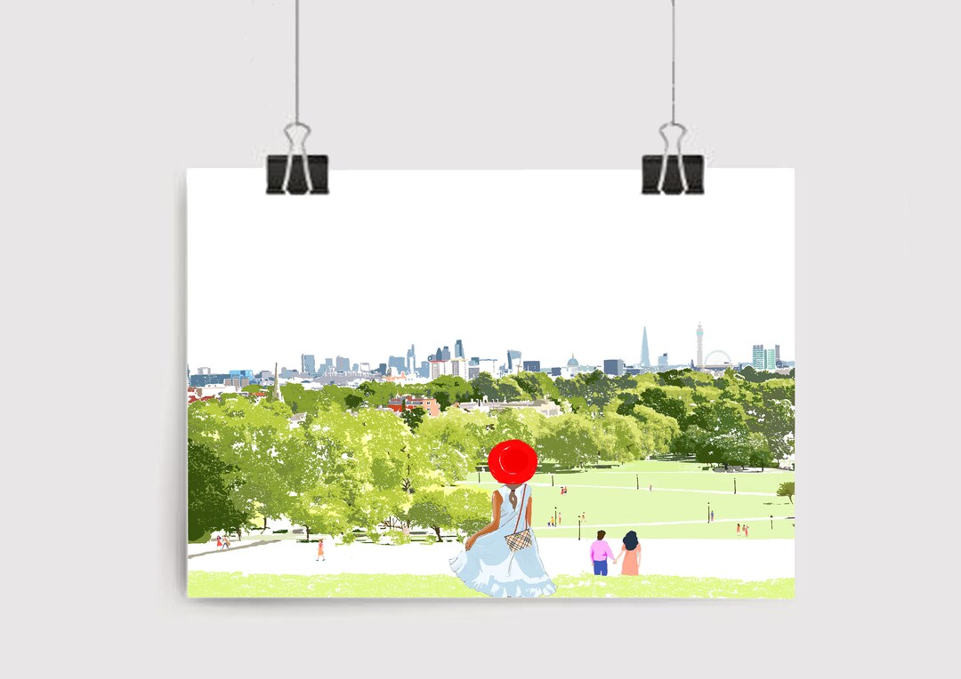 Primrose Hill Art Print | Personalized | Wall Art | Gift for Him & Her ...
