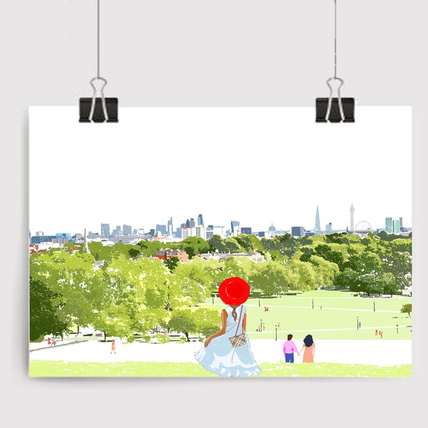 Primrose Hill Print - Etsy UK