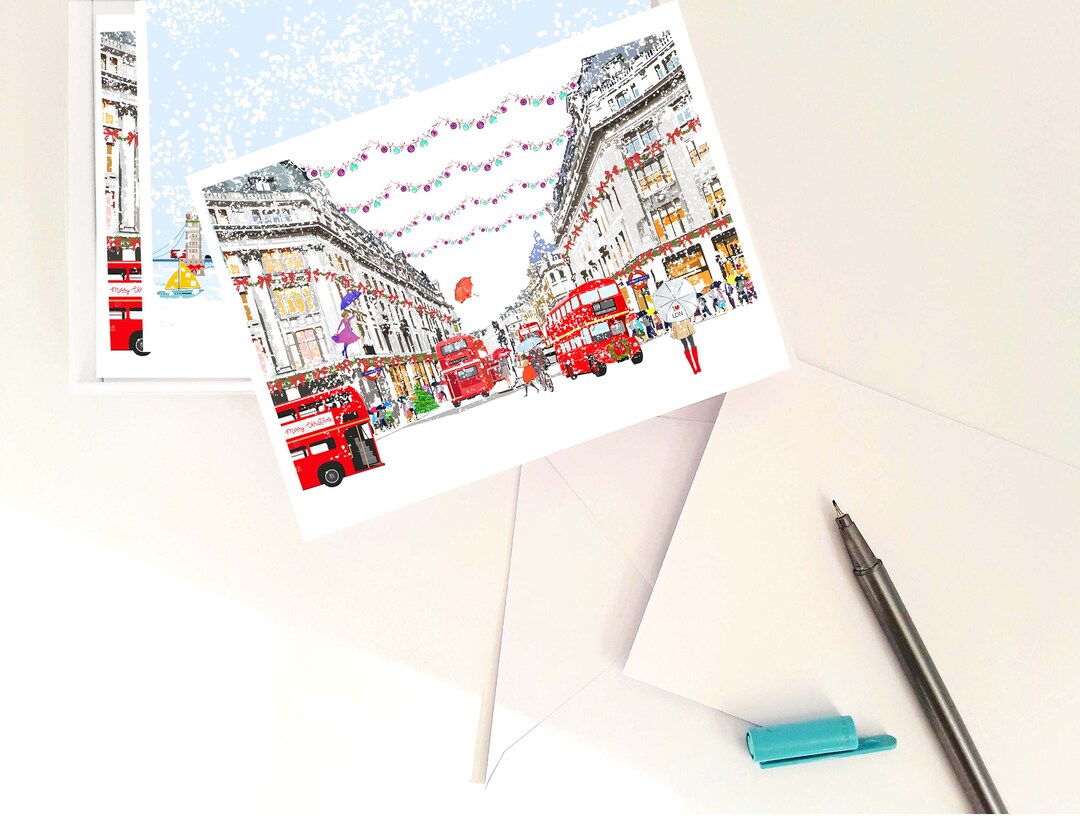 Christmas Collection Series | Box of Postcards | Christmas Postcards ...