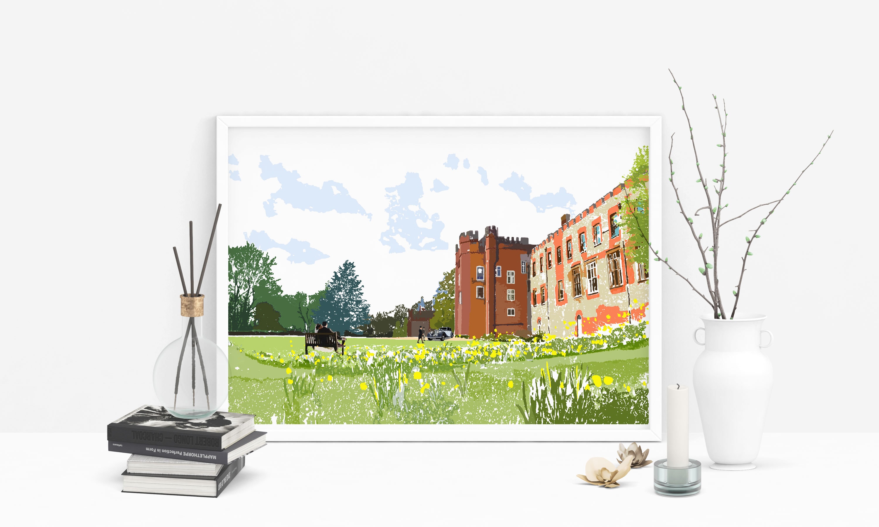 Farnham Castle Art Print | Personalized | Wall Art | Gift for Him & Her ...