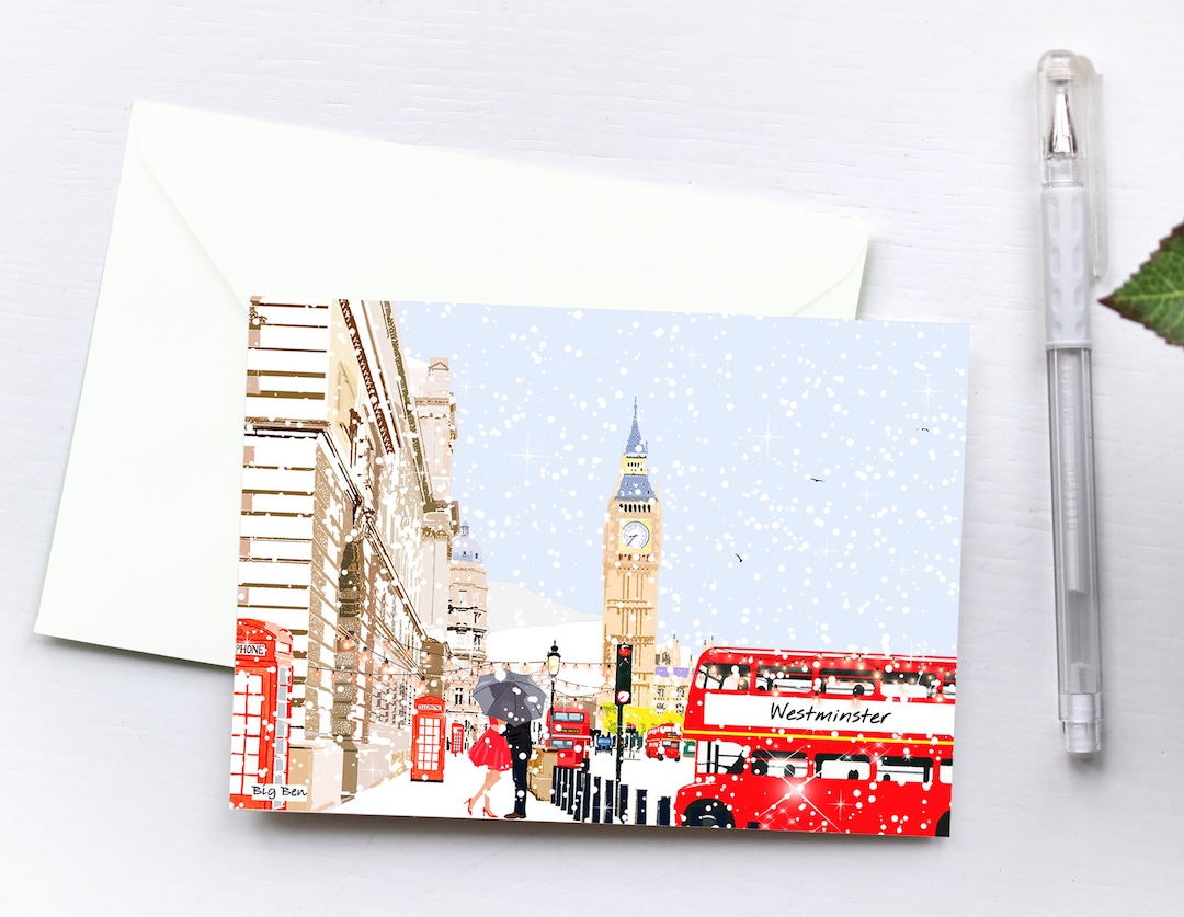 Big Ben Westminster Christmas Cards & Box Sets | Blank Greeting Card ...